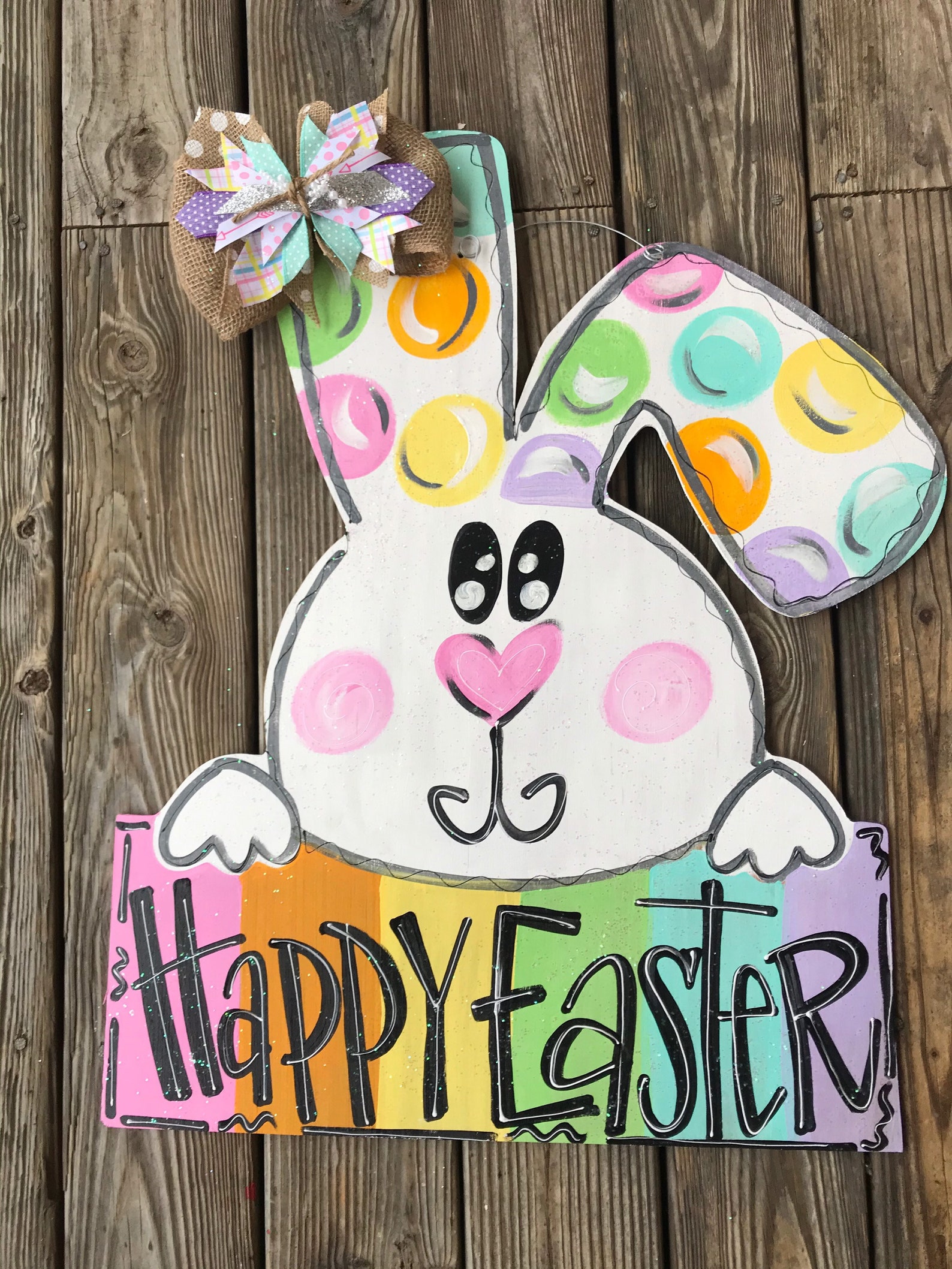 Easter Door Hanger Personalized Door Hanger Easter Decor - Etsy
