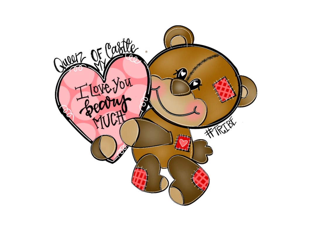 TEMPLATE Valentines Template - Door Hanger Template DIY Door Hanger ...