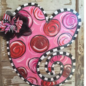 TEMPLATE Valentines Template Door Hanger Template DIY Door Hanger Door ...