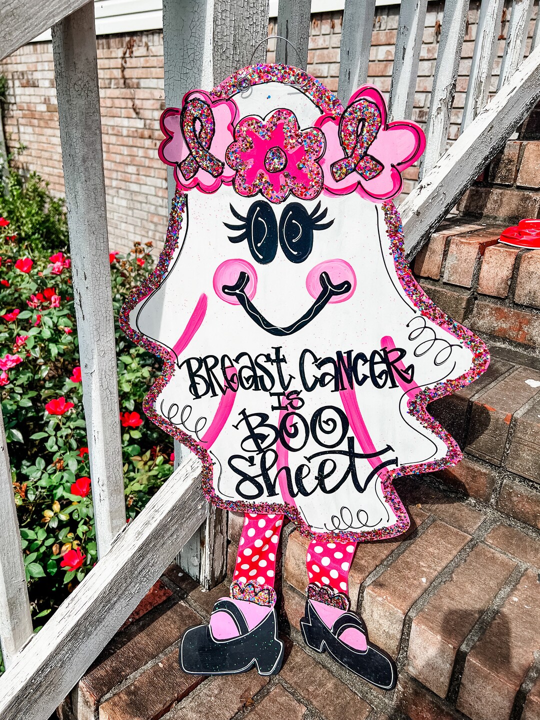 Breast Cancer Awareness Door Hanger - Pumpkin Door Hanger ...