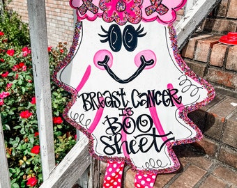 Breast Cancer Awareness Hope Door Hanger - Etsy