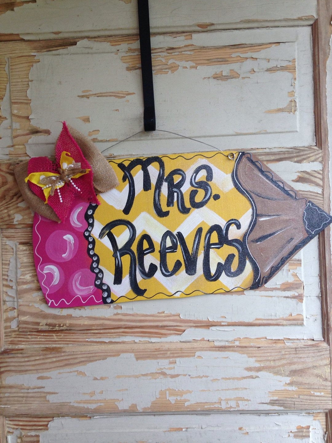 Teacher Gift - Classroom Door Hanger - Back to School - School Sign ...