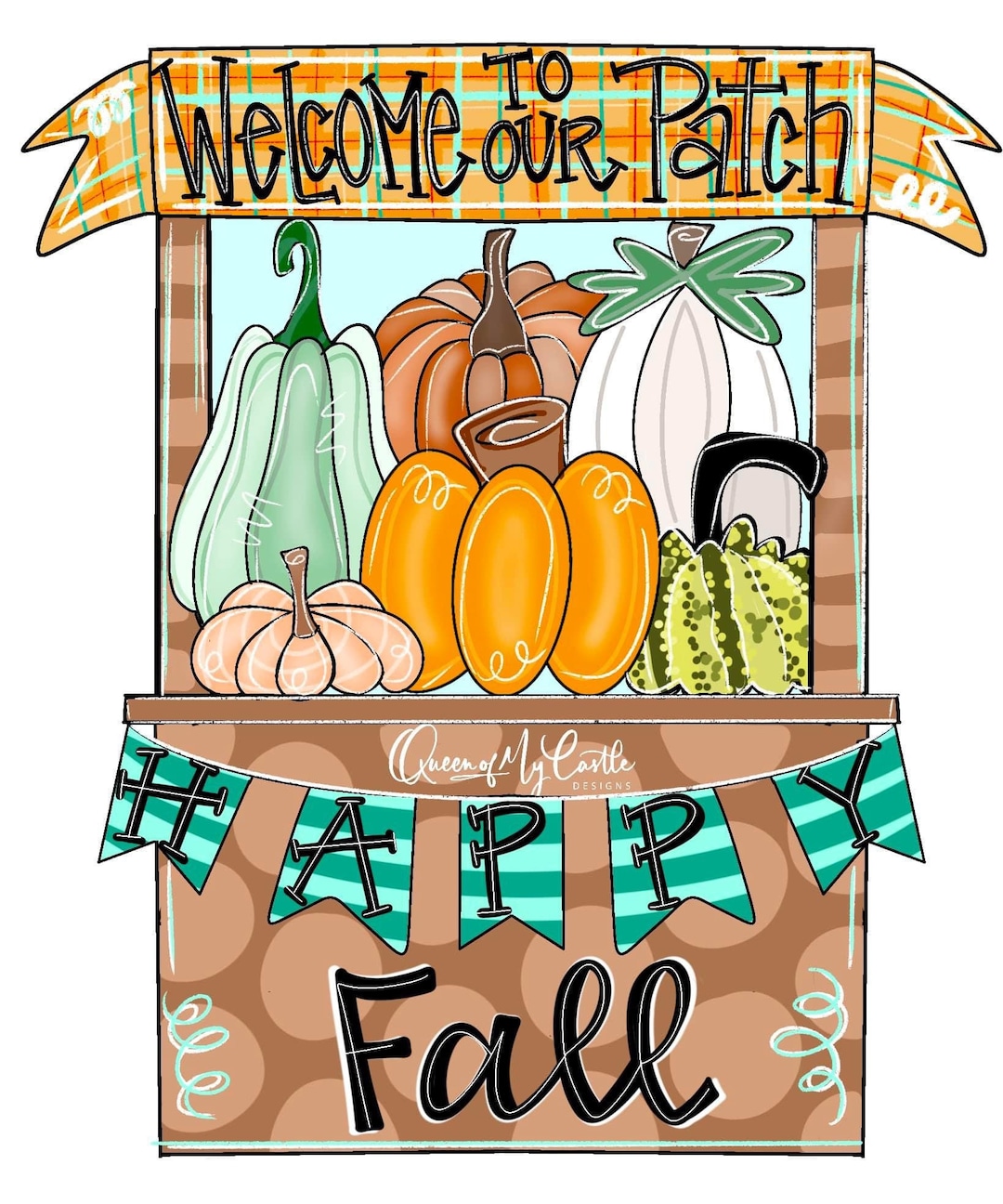 Fall Door Hanger Pumpkin Door Hanger Personalized Door - Etsy
