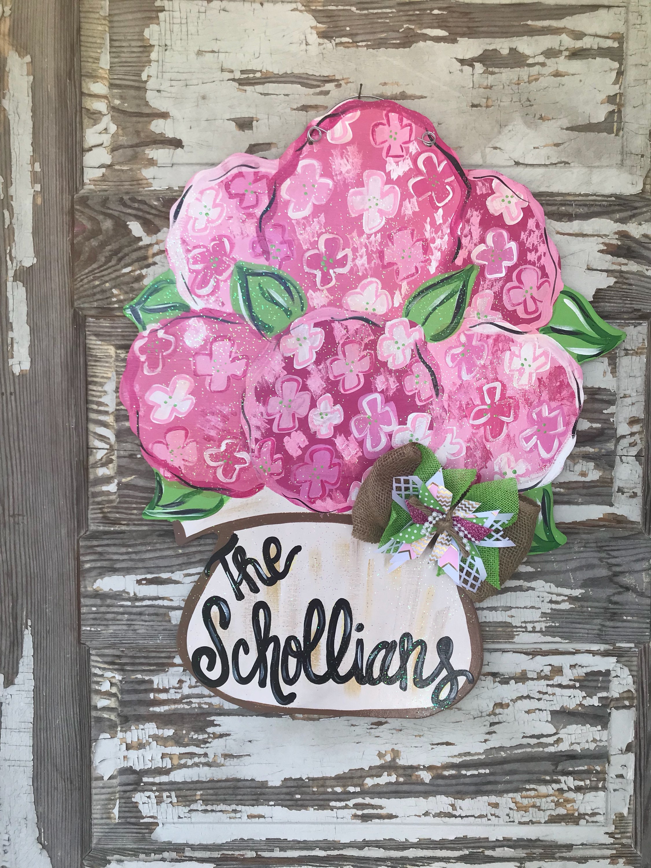 Spring Door Hanger Hydrangea Wreath Spring Decor Door | Etsy