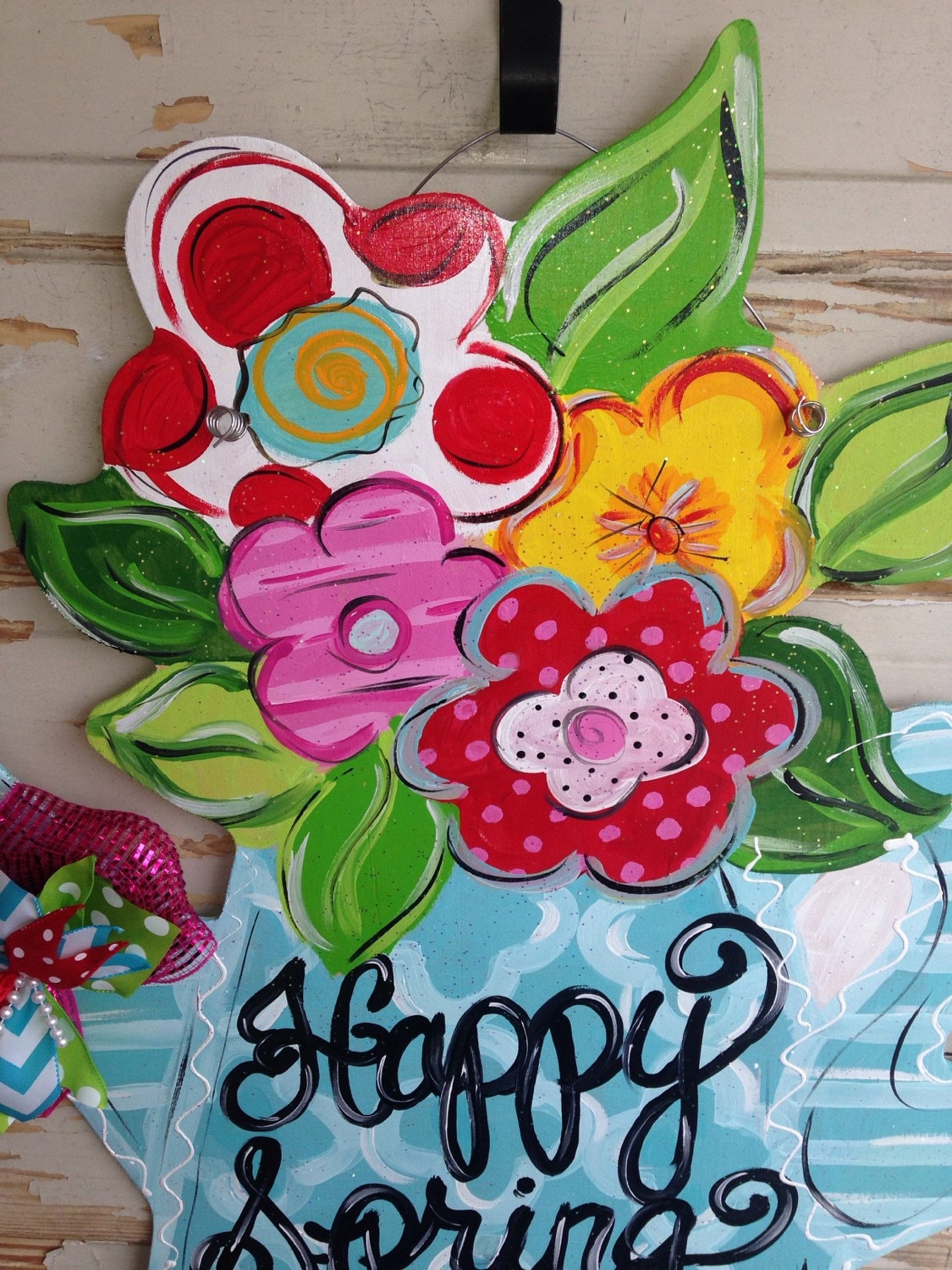 Spring Door Hanger - Summer Door Hanger - Spring Decor - Spring Door ...