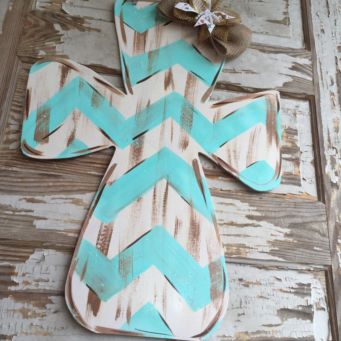 Cross Door Hanger Personalized Door Hanger Spring Door - Etsy