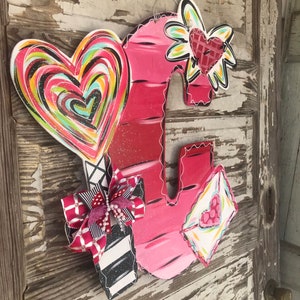 Personalized Door Hanger - Valentine's Day Door Hanger - Valentine Door ...