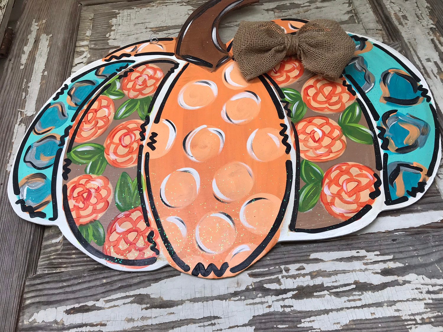 Fall Door Hanger - Pumpkin Door Hanger - Personalized Door Hanger ...