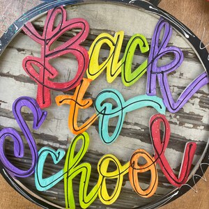 Back to School Door Hanger - School Door Hanger - Classroom Door Decor ...