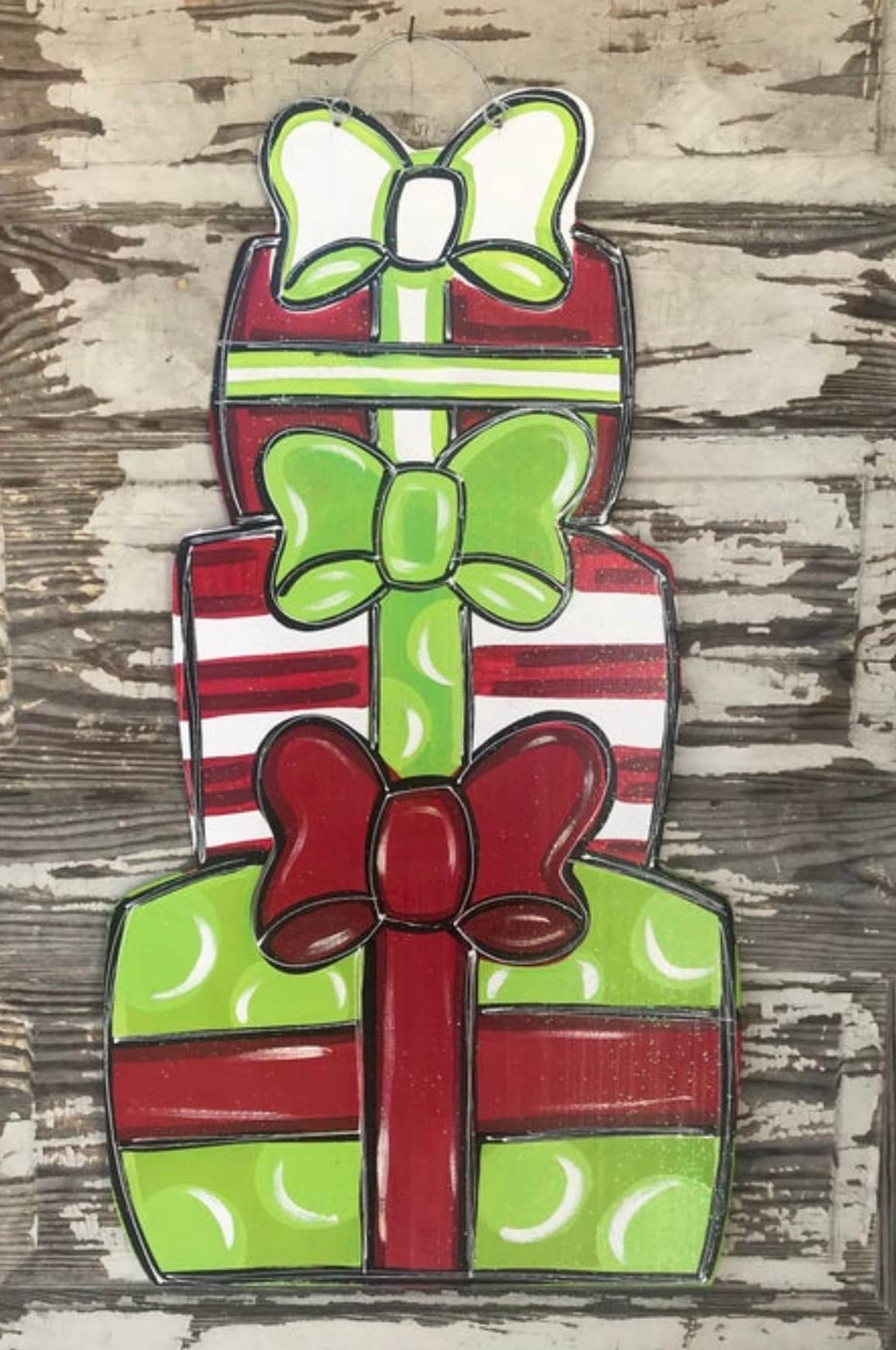 TEMPLATE Christmas Template - Door Hanger Template - DIY Door Hanger ...