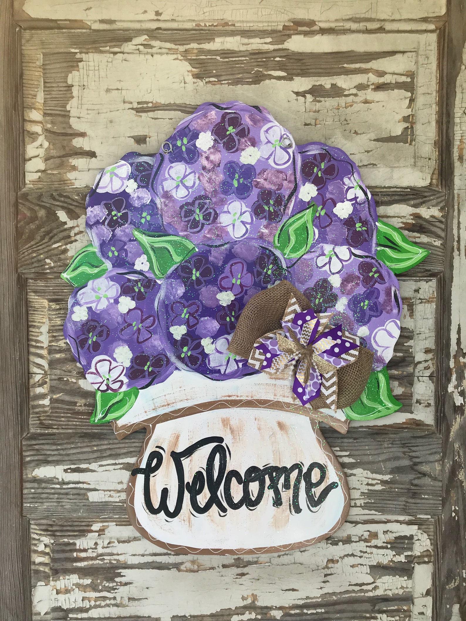 Spring Door Hanger Hydrangea Wreath Spring Decor Door | Etsy