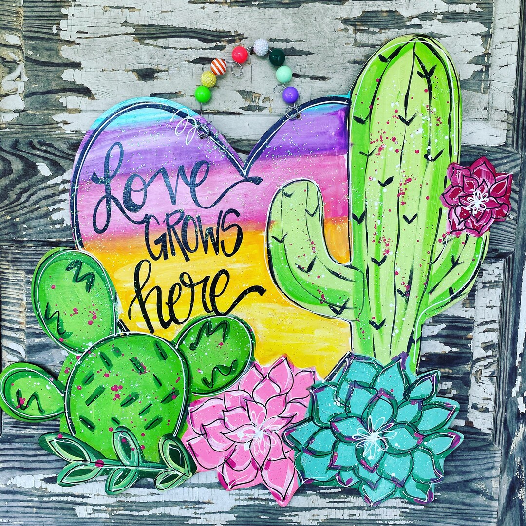 Spring Door Hanger - Summer Door Hanger - Spring Decor - Spring Door ...