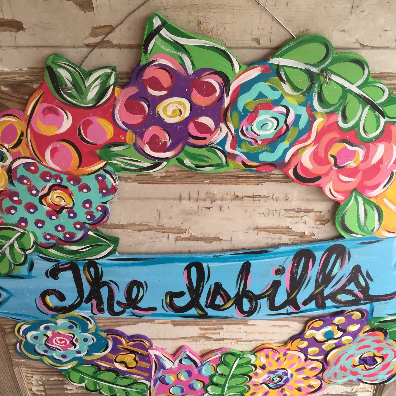 Spring Wreath Spring Door Hanger Floral Wreath Floral | Etsy