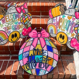 Teacher Gift - Classroom Door Hanger - Back to School - School Sign ...