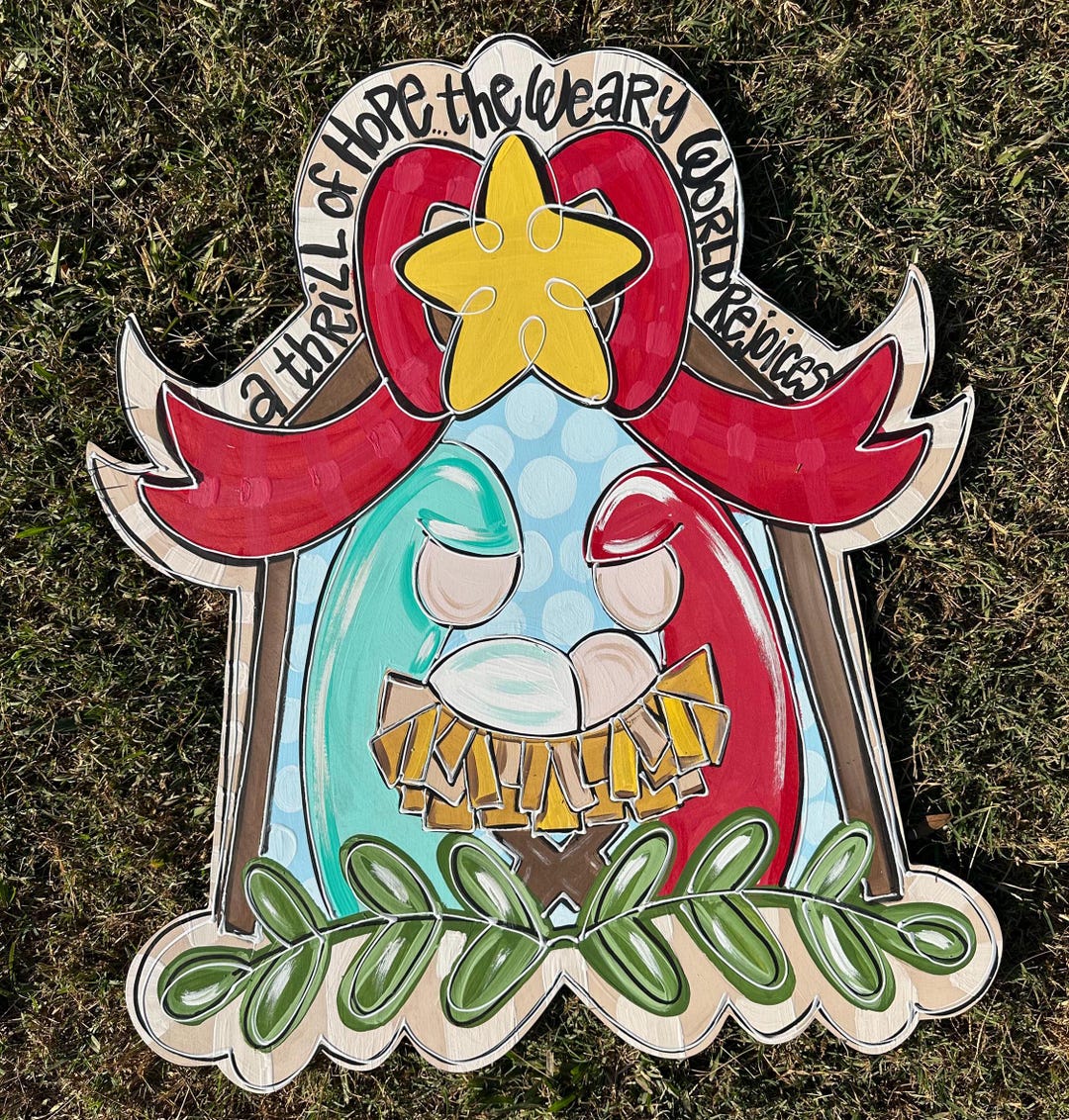 TEMPLATE Manger Template - Door Hanger Template - DIY Door Hanger ...