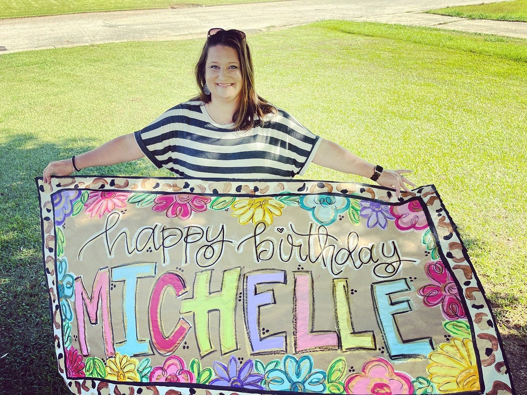 Custom Party Banner - Personalized Party Decor - Birthday Sign ...