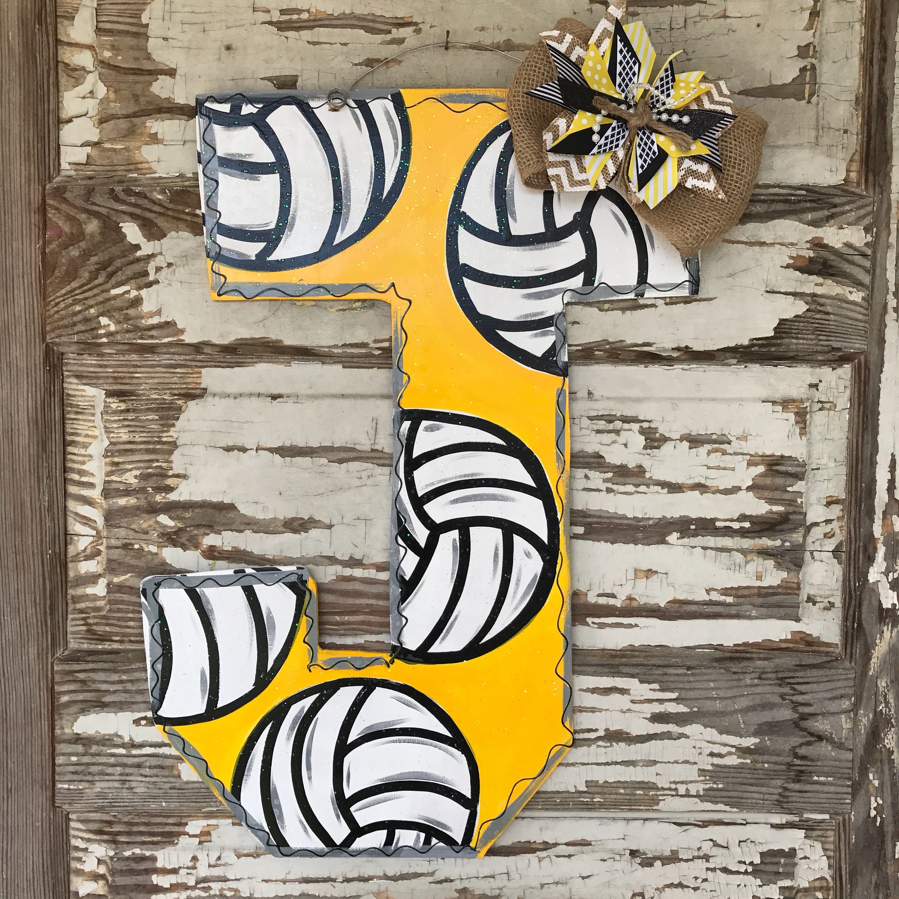 Volleyball Door Hanger Volleyball Sign Volleyball Door | Etsy