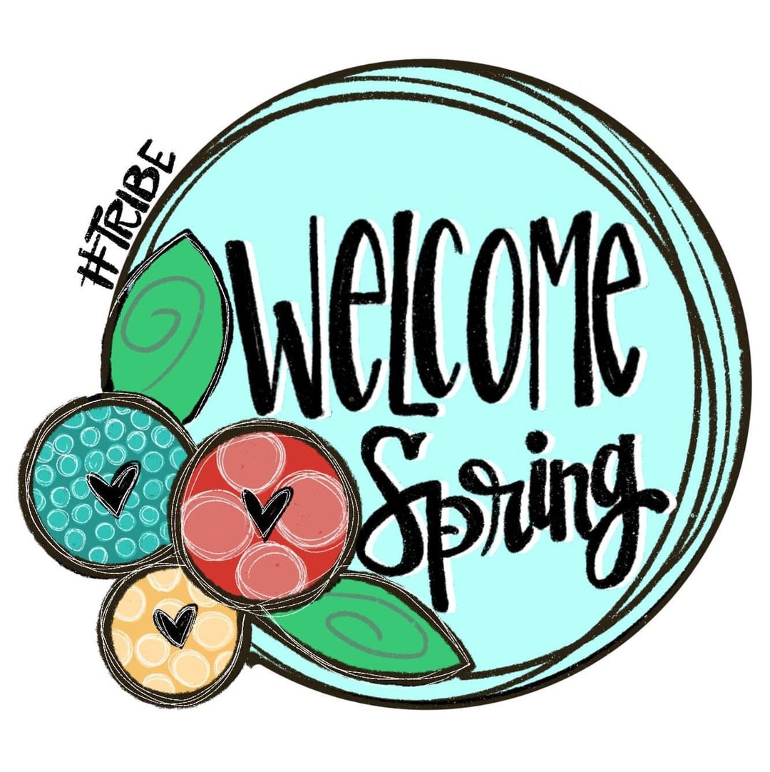 TEMPLATE - Spring Template Door Hanger Template - DIY Door Hanger ...