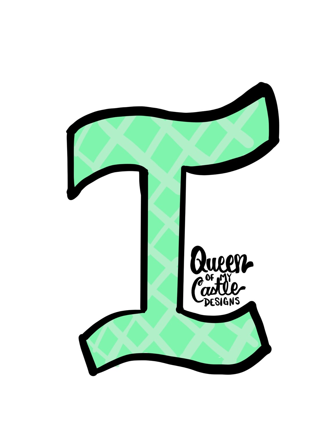 TEMPLATE Initial Template Door Hanger Template DIY Door | Etsy