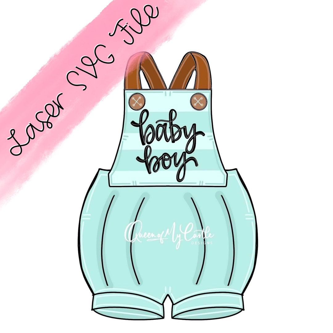 SVG File - Laser Ready File - Baby Boy SVG File - Laser Cut File - Door ...