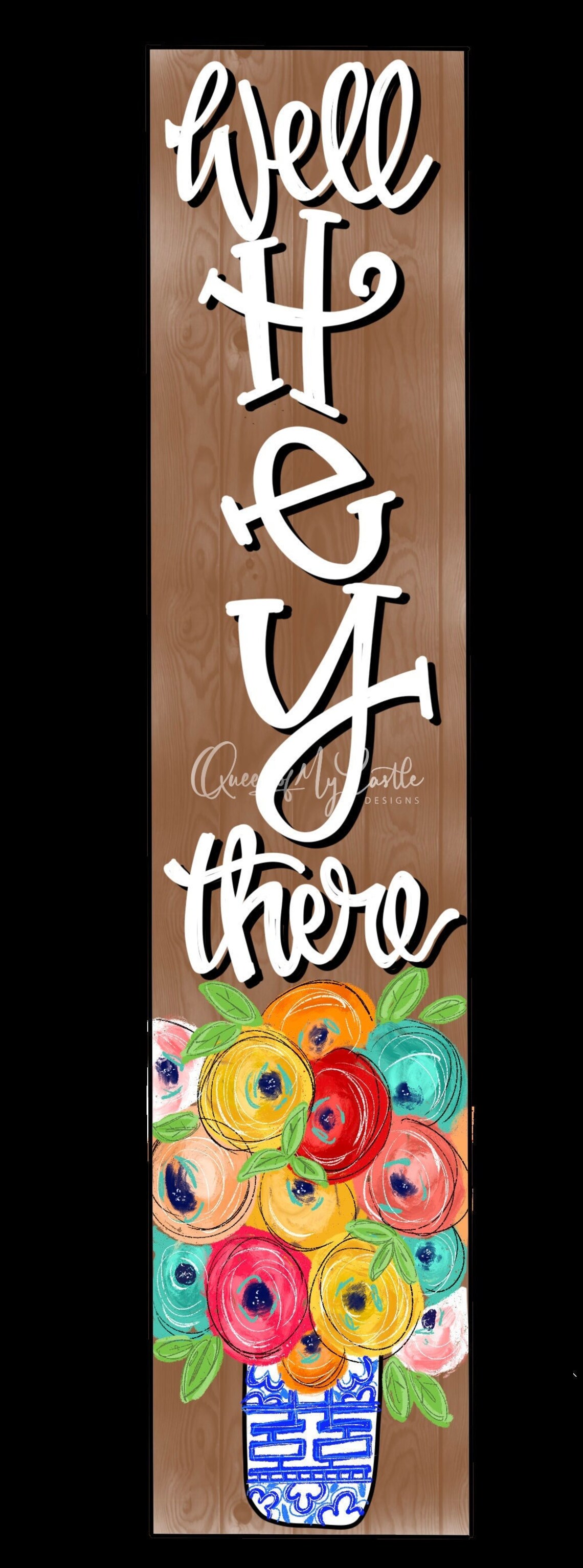 TEMPLATE - Spring Template Porch Leaner Template - DIY Door Hanger ...