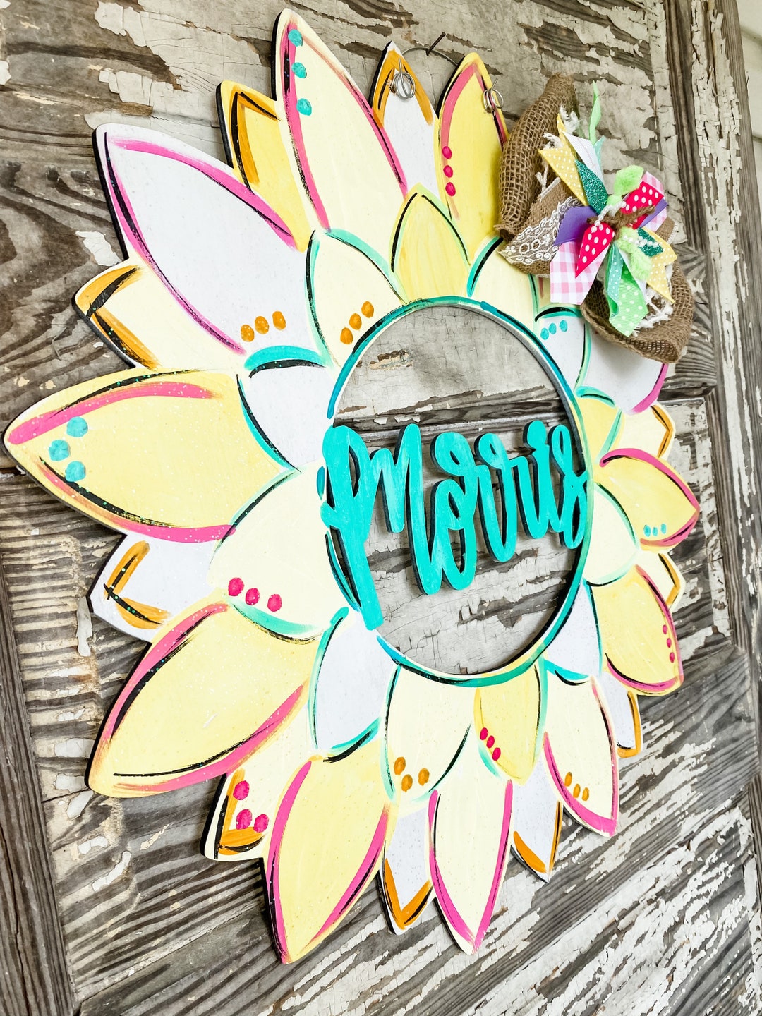 Spring Door Hanger - Summer Door Hanger - Spring Decor - Spring Door ...