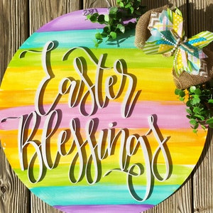 Easter Door Hanger - Personalized Door Hanger - Easter Decor - Easter ...