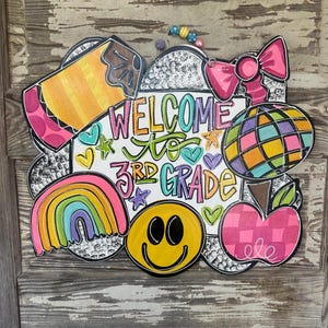 Teacher Gift - Classroom Door Hanger - Back to School - School Sign ...