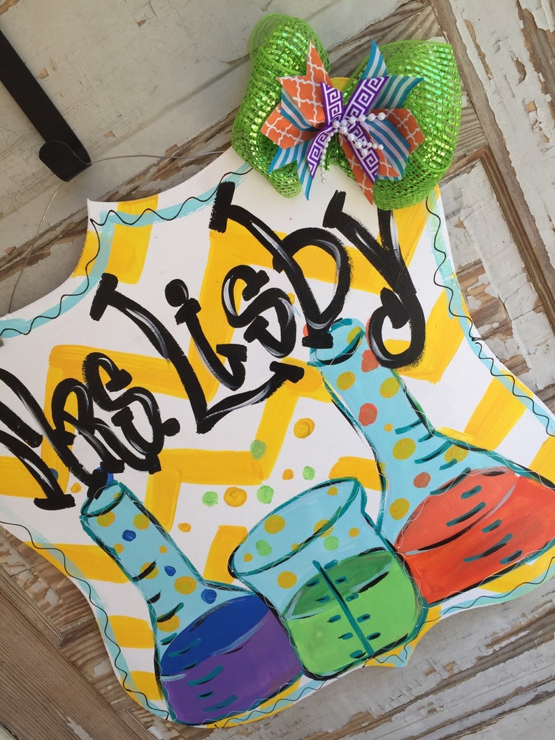 Science Chemistry School Teacher Classroom Door Hanger - Etsy