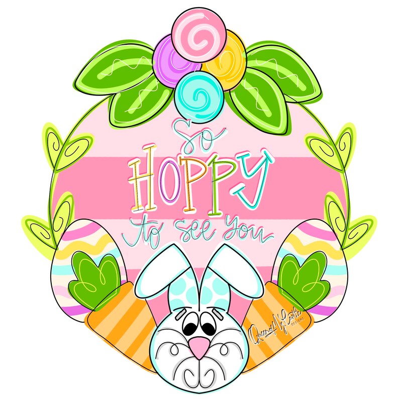 TEMPLATE - Easter Template Door Hanger Template - DIY Door Hanger ...