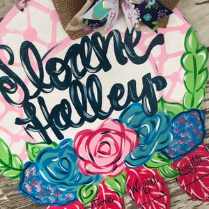 Personalized Baby Door Hanger - Birth Announcement - Hospital Door ...