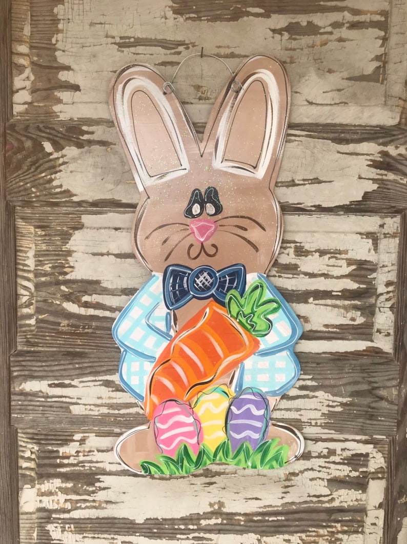 Easter Door Hanger Personalized Door Hanger Easter Decor - Etsy