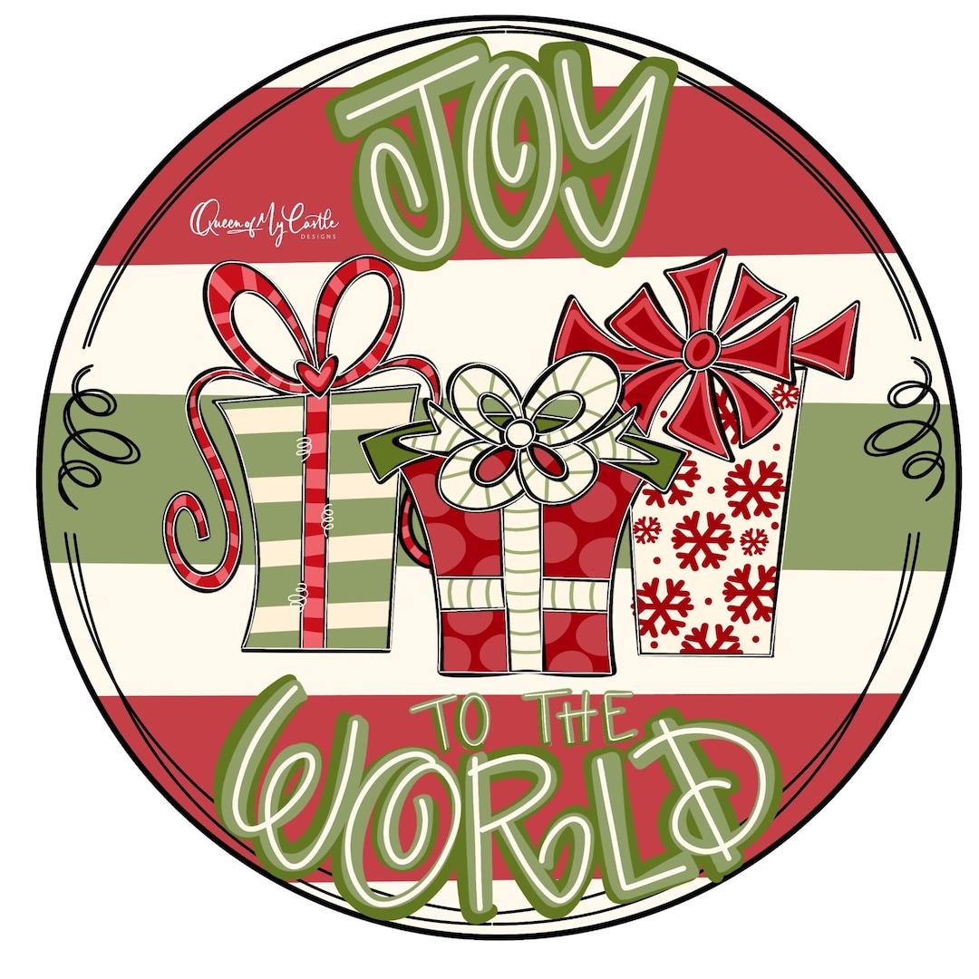 TEMPLATE Christmas Template Door Hanger Template - DIY Door Hanger ...