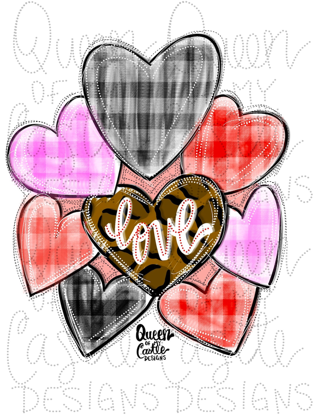 TEMPLATE Valentines Template - Door Hanger Template DIY Door Hanger ...