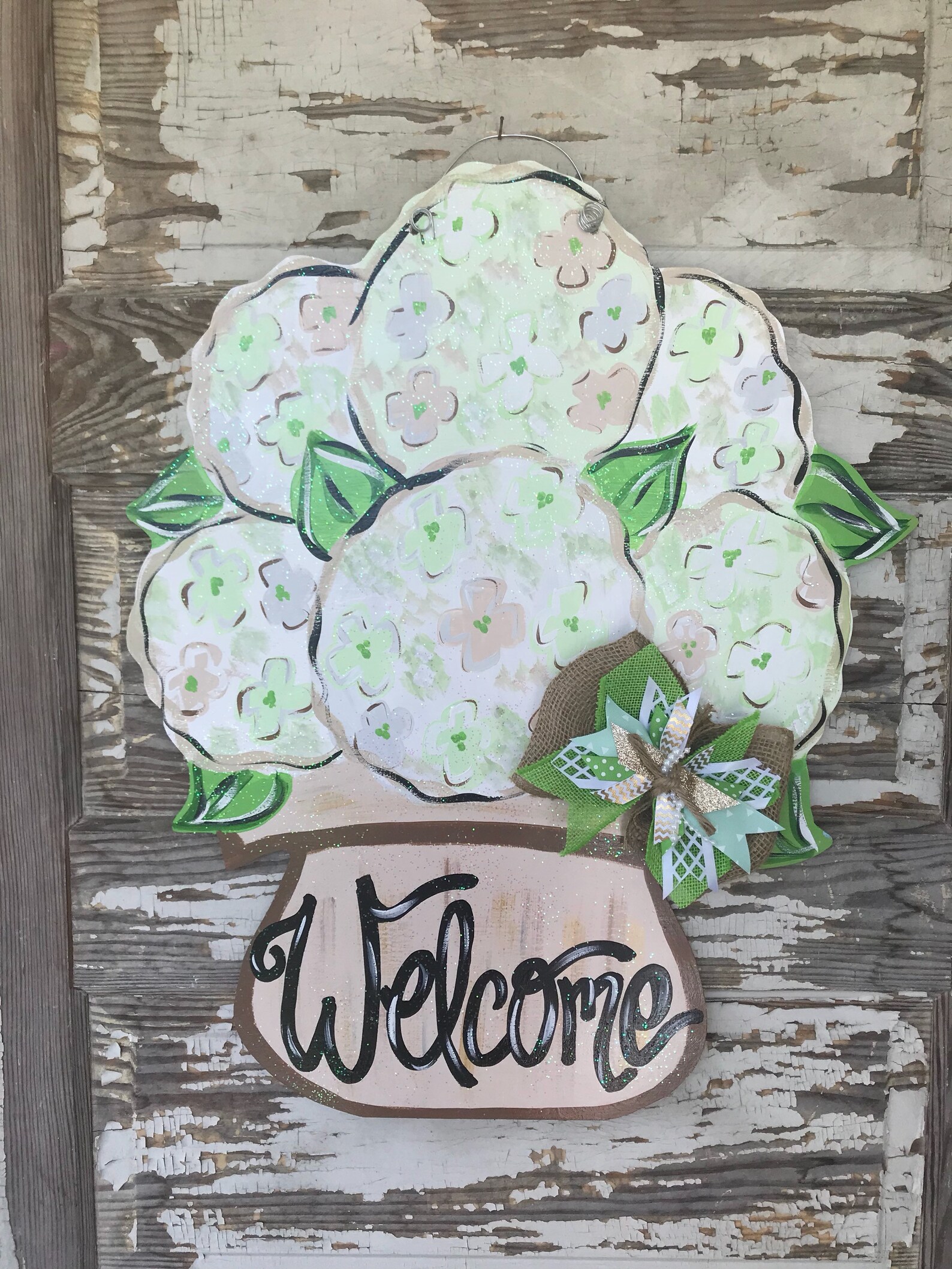 Spring Door Hanger Hydrangea Wreath Spring Decor Door - Etsy