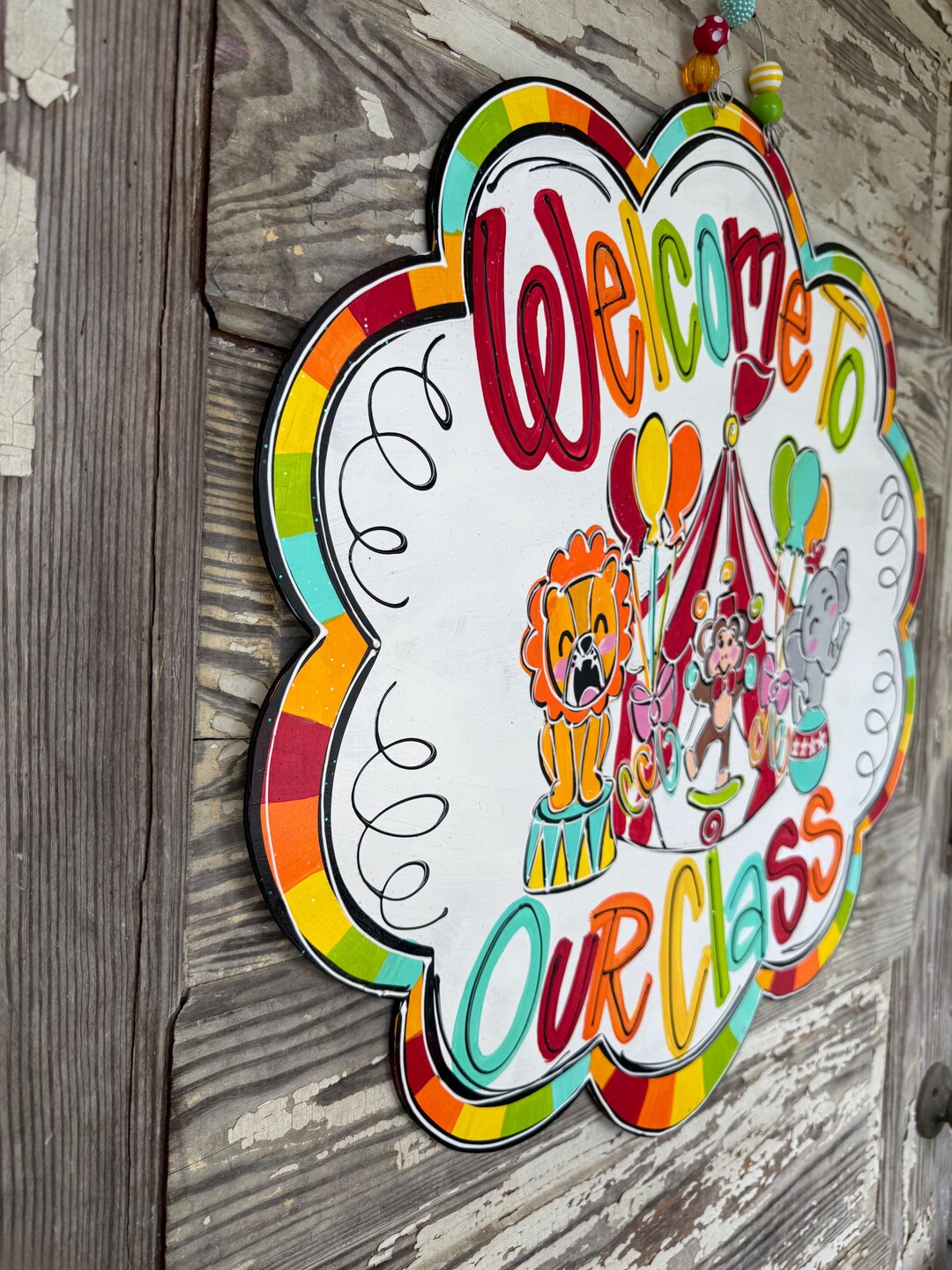 Circus Baby Sign - Classroom Decor - Circus Nursery - Baby Girl Gift ...