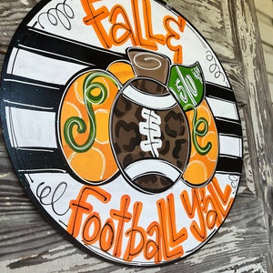 Football Door Hanger - Football Sign - Football Door Decor - Sports ...