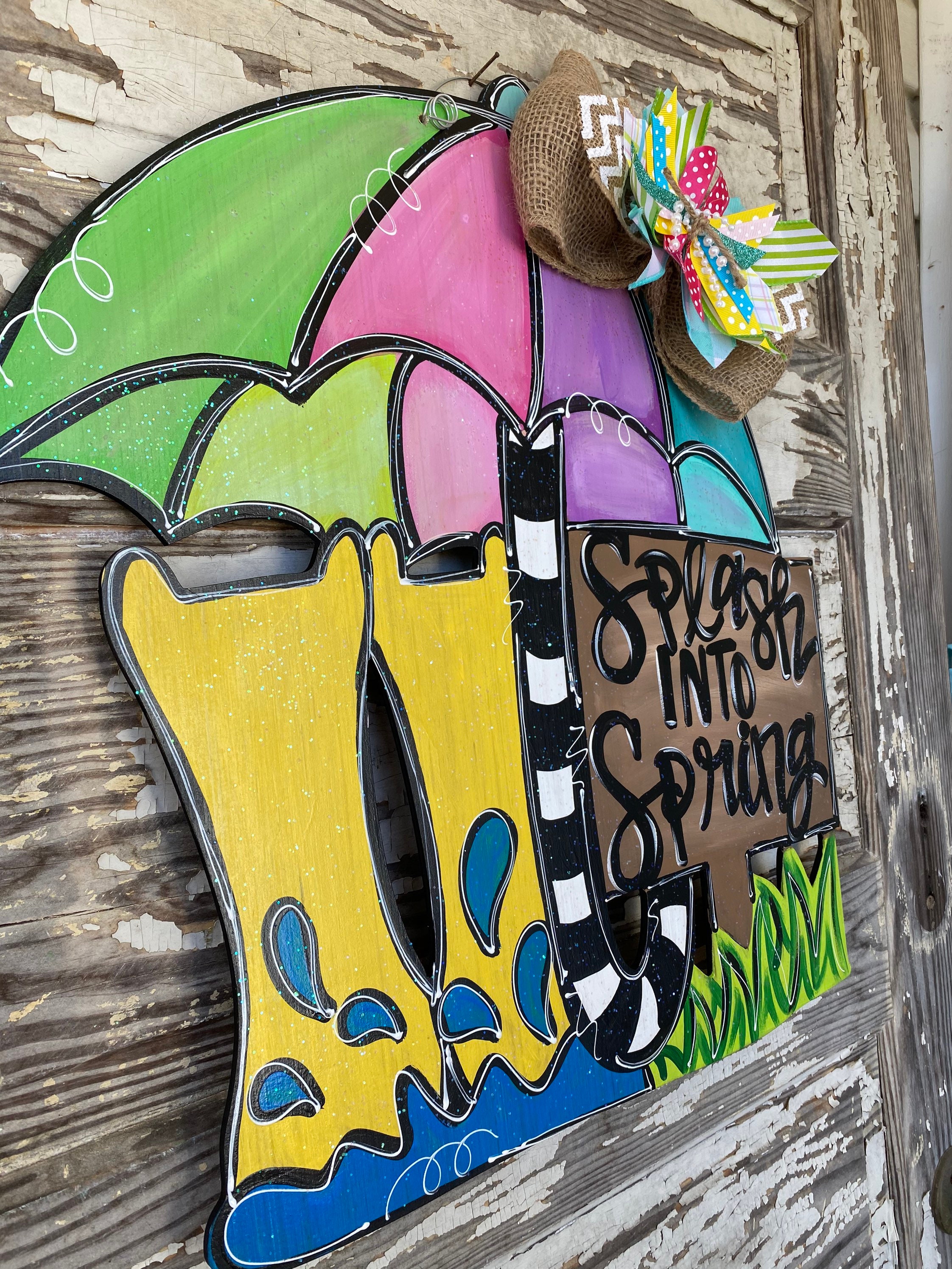 Spring Door Hanger - Summer Door Hanger - Spring Decor - Spring Door ...