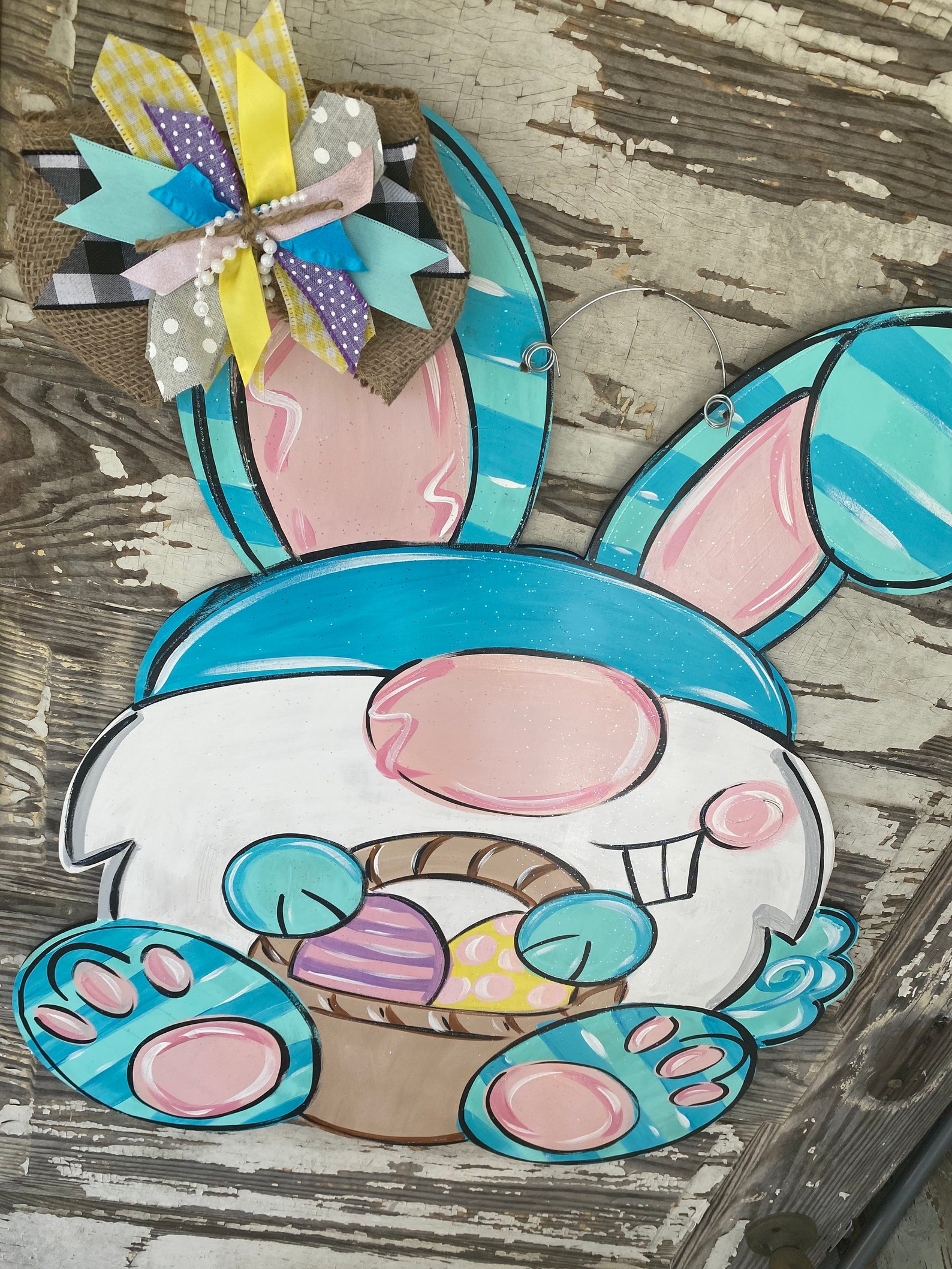 Easter Door Hanger - Personalized Door Hanger - Easter Decor - Easter ...