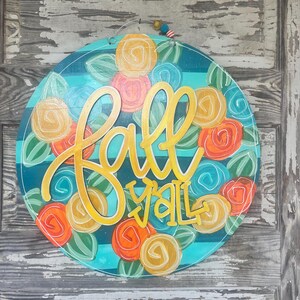 Fall Door Hanger - Pumpkin Door Decor - Autumn Door Sign - Thanksgiving ...
