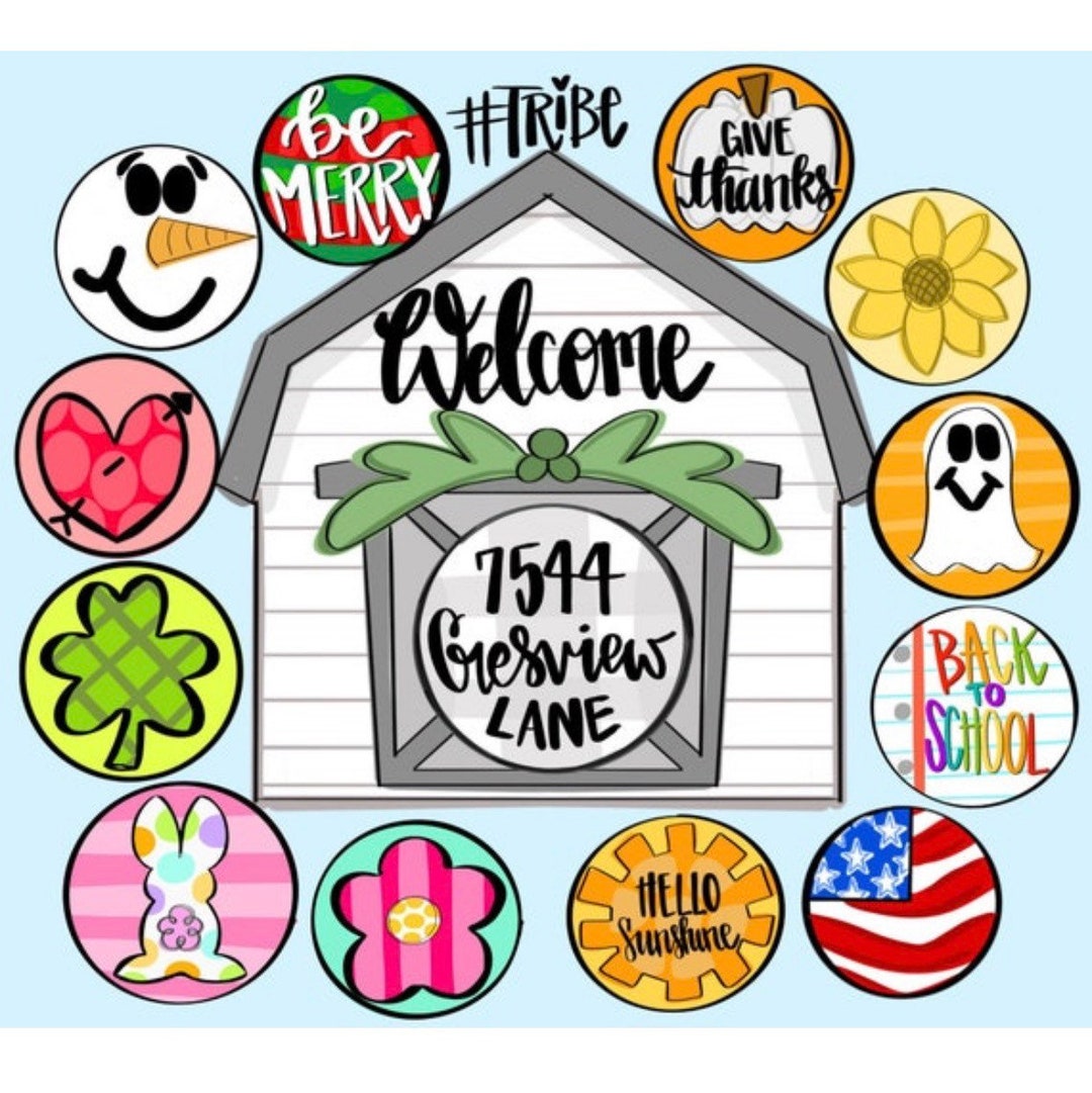 TEMPLATE Seasonal Attachment Bundles - Holiday Door Hanger Sets - Door ...