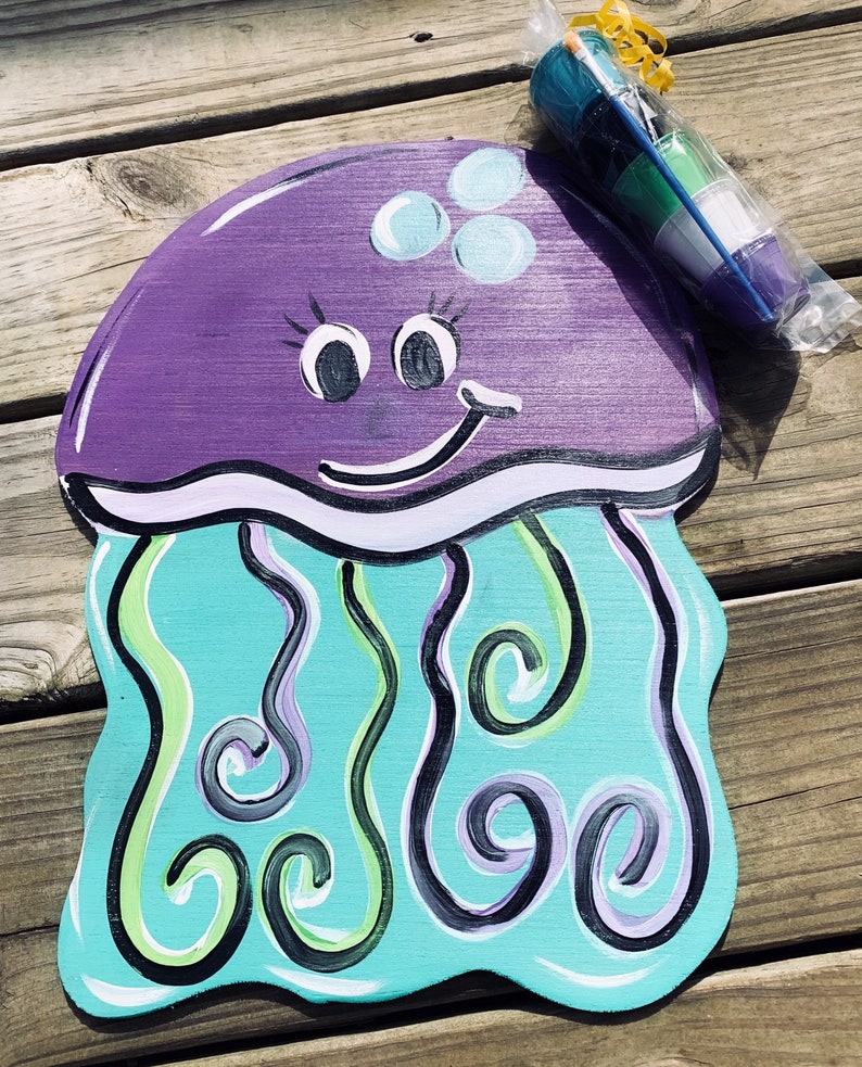 Jellyfish Paint Kit Kids Paint Kit DIY Art Project Paint | Etsy