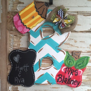 Teacher Door Hanger - Personalized Teacher Sign - Teacher Gift ...