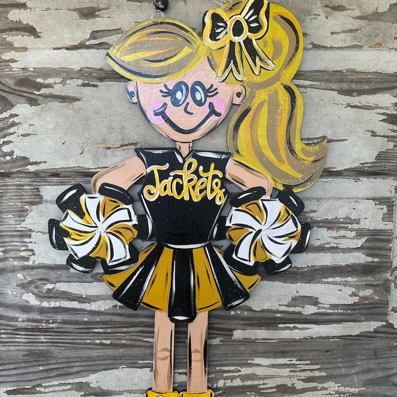Cheerleader Door Sign - Etsy