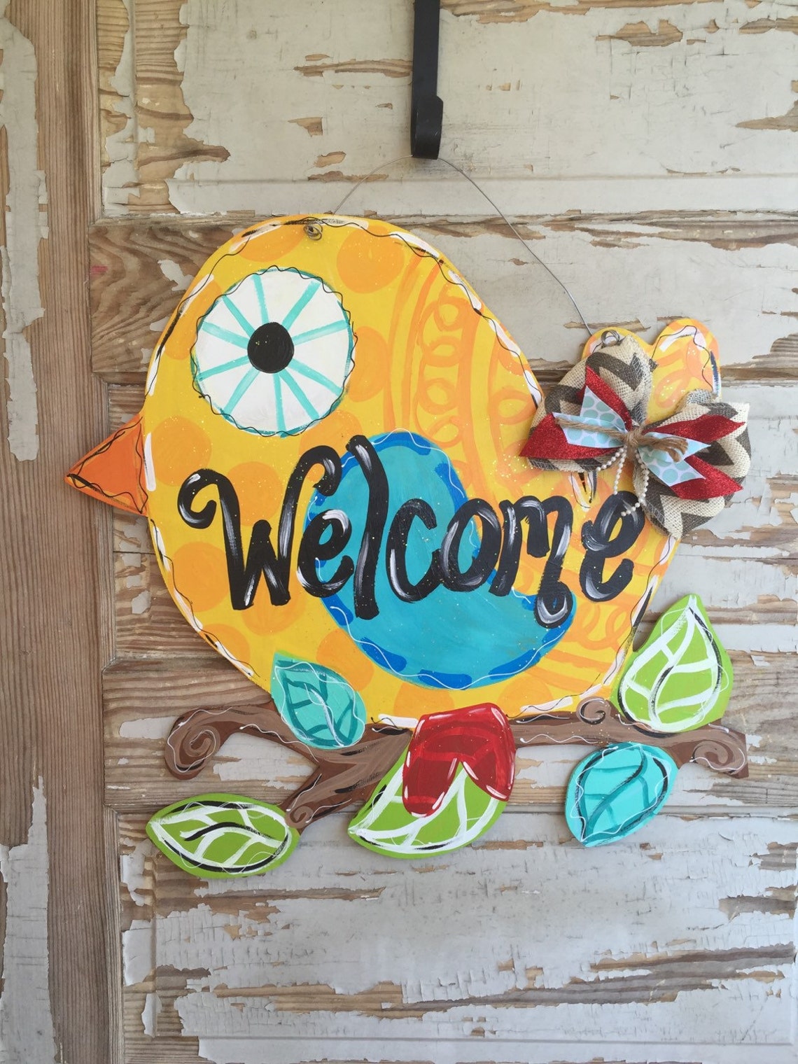 Bird Classroom Welcome Home Spring Summer Bright Door Hanger - Etsy