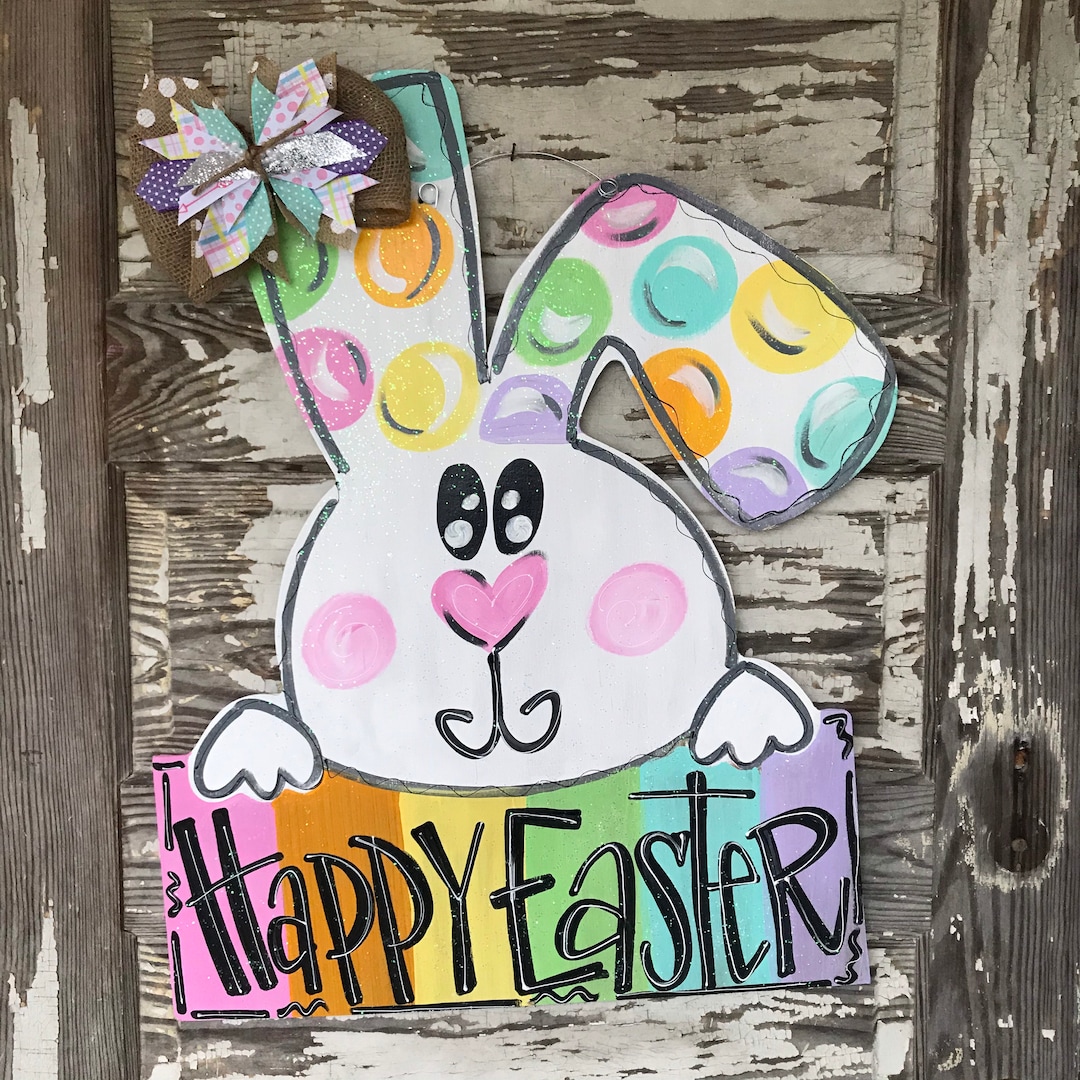 Easter Door Hanger - Personalized Door Hanger - Easter Decor - Easter ...