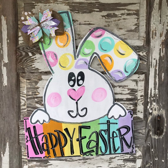 Easter Door Hanger Personalized Door Hanger Easter Decor | Etsy