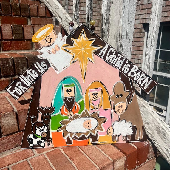 Nativity Door Decorating Ideas Christmas Door Decoration Paper Craft