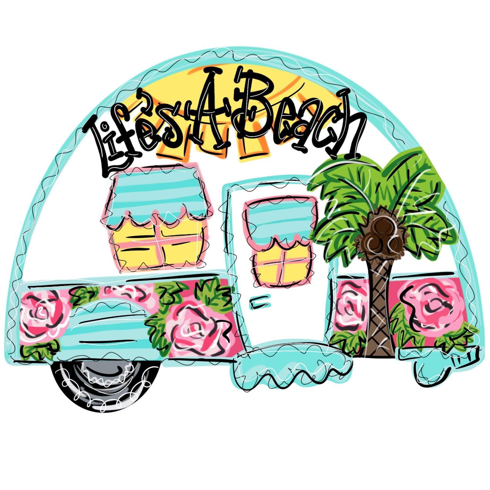 TEMPLATE Camper Template Door Hanger Template DIY Door | Etsy