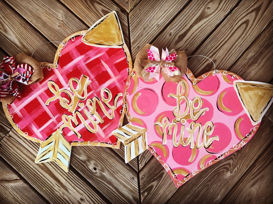 Personalized Door Hanger - Valentine's Day Door Hanger - Valentine Door ...